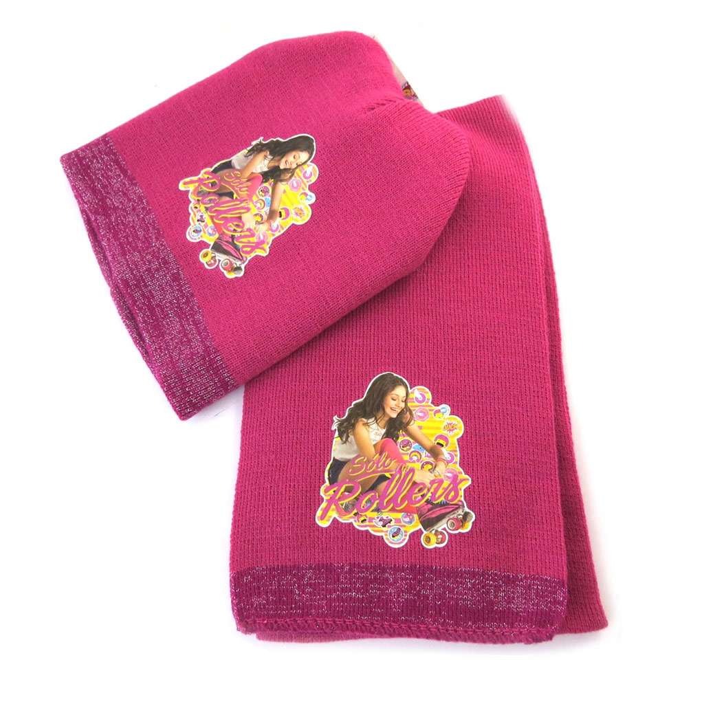 Promo -22%, Soy Luna [N9418] - Ensemble bonnet et écharpe "Soy Luna" framboise